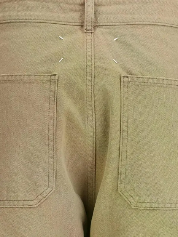 MAISON MARGIELA Herringbone Five-pocket Trousers - Neutrals