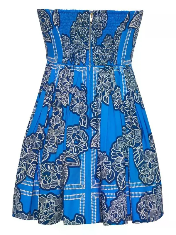 Cara Cara Torres Strapless Floral Mini Dress