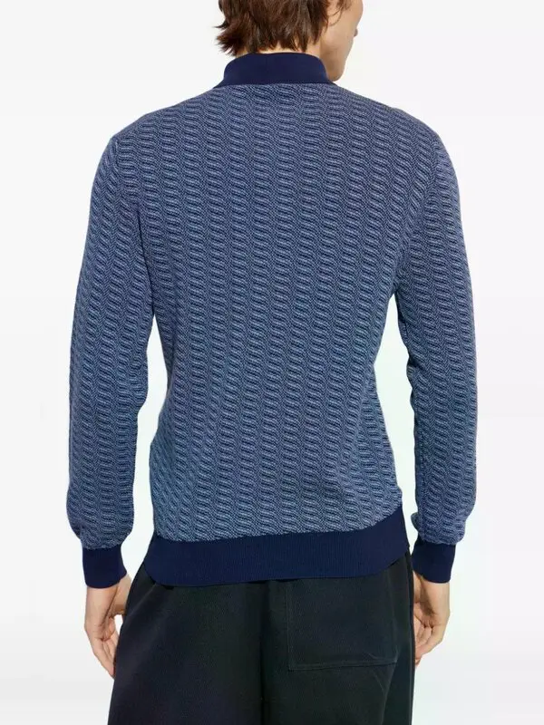 Etro Patterned Buttoned Polo Shirt
