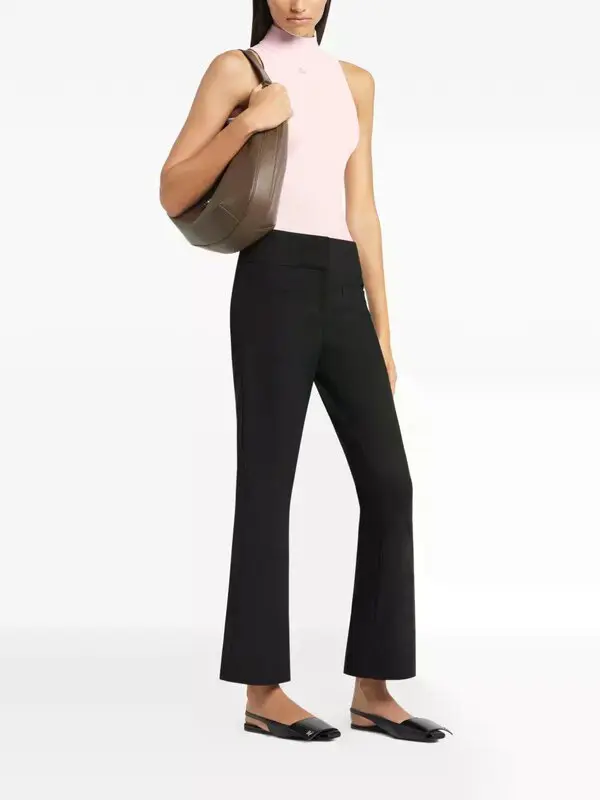 COURREGES Logo-buckle Shoulder Bag - Brown