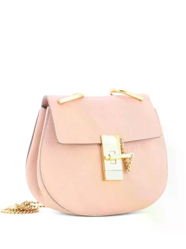 Chloé Drew Leather Mini Crossbody Bag - Neutrals