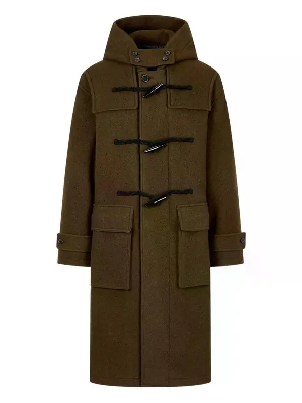 STUDIO TOMBOY Hooded Boucle Duffle Coat - Brown