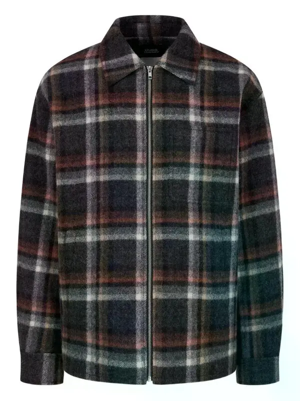 STUDIO TOMBOY Check-pattern Zip-up Jacket