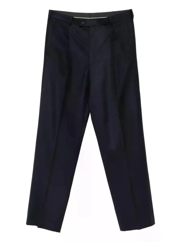 MEDEEA Pleated-front Trousers - Blue