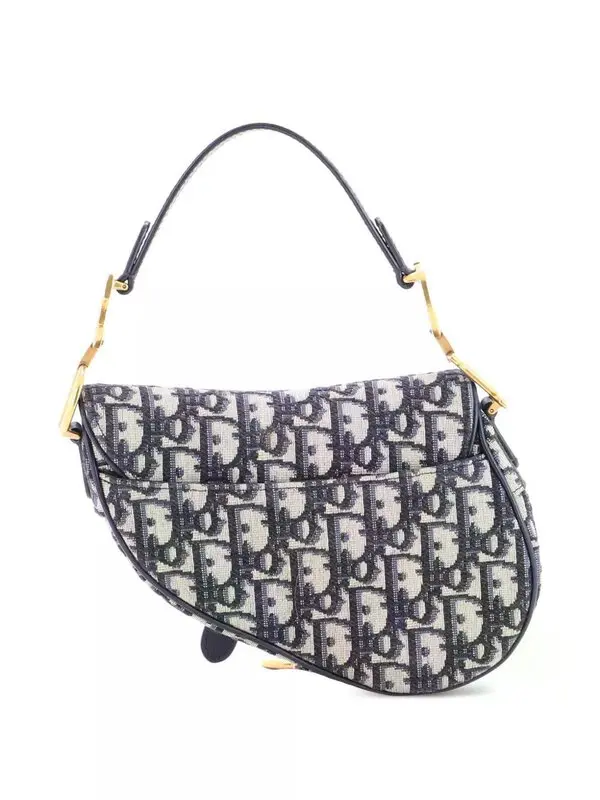 Dior Saddle Handbag Oblique Canvas Mini Shoulder Bag - Blue