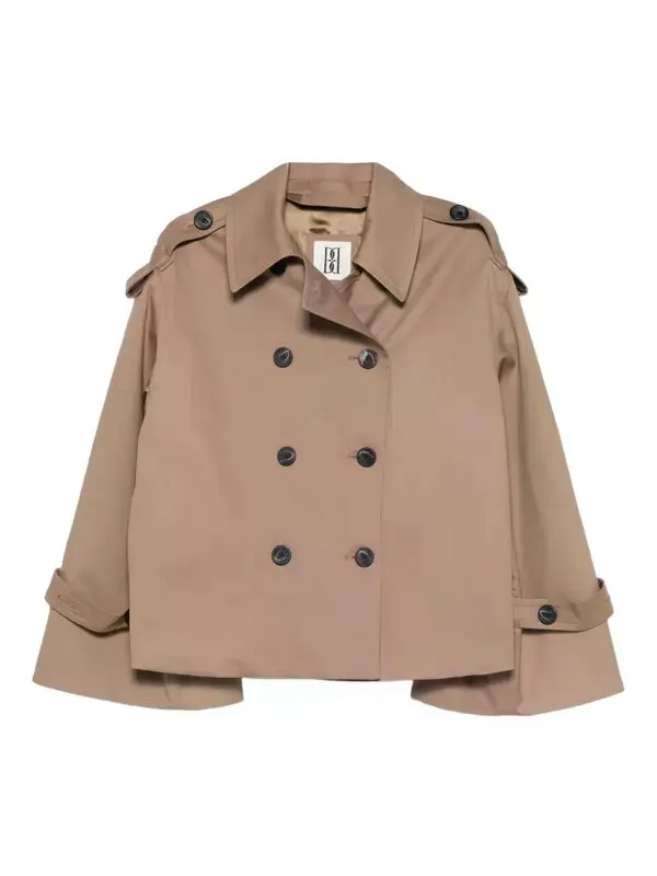 BY MALENE BIRGER Alisandra Double-breasted Military Jacket - Brown