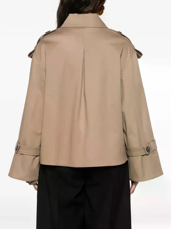 BY MALENE BIRGER Alisandra Double-breasted Military Jacket - Brown
