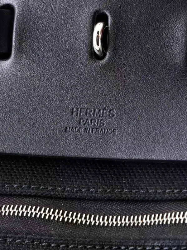 Hermès Herbag Zip Leather And Toile 50 Satchel