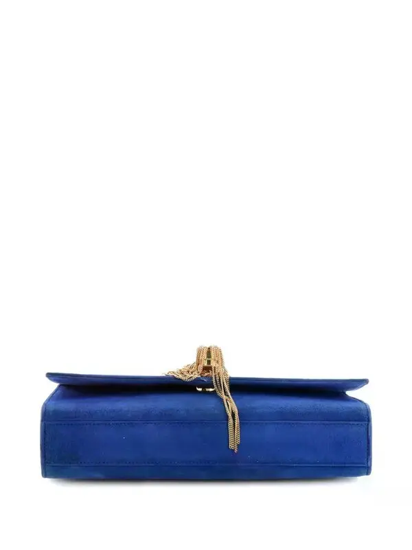 Saint Laurent Classic Monogram Tassel Suede Crossbody Bag