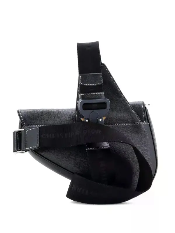 Dior Kaws Saddle Leather Crossbody Bag
