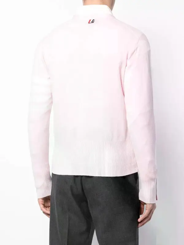 Thom Browne Cashmere Striped Sleeve Cardigan