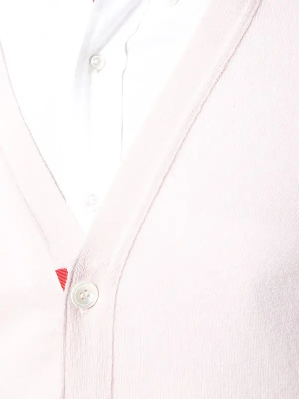 Thom Browne Cashmere Striped Sleeve Cardigan
