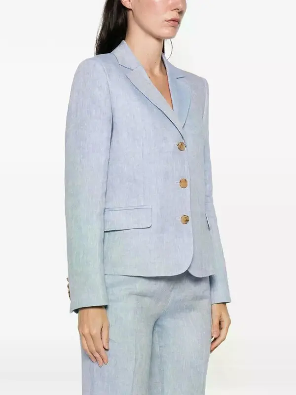 Etro V-neck Linen Blazer
