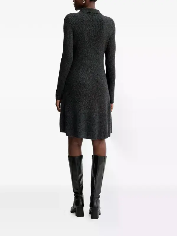 Marc O'polo Ribbed Knit Button-front Midi Dress
