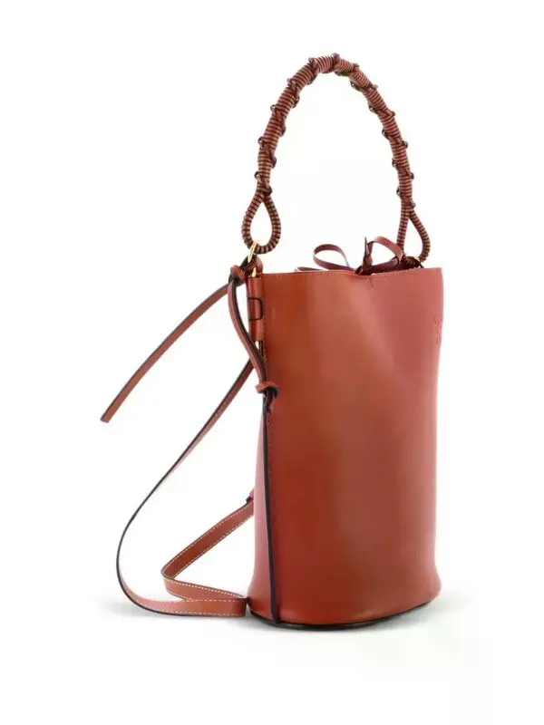 Loewe Gate Top Handle Medium Bucket Bag - Brown