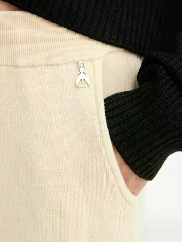 Patrizia Pepe Elasticated-waistband Logo Trousers