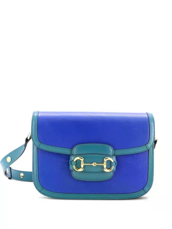 Gucci Horsebit 1955 Small Shoulder Bag - Blue
