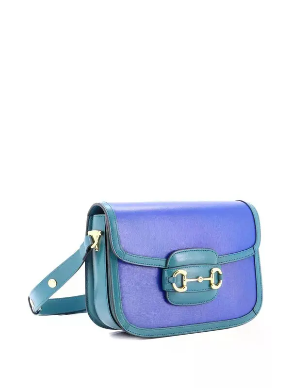 Gucci Horsebit 1955 Small Shoulder Bag - Blue