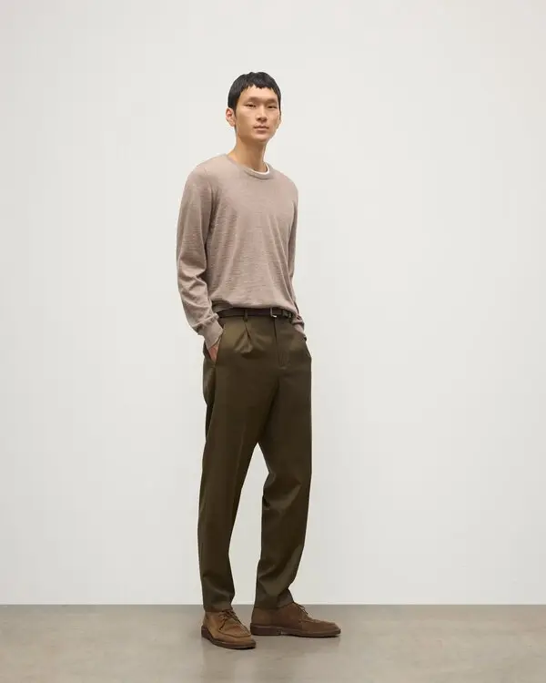Johnstons Of Elgin Fin Light Superfine Cashmere Jumper - Brown