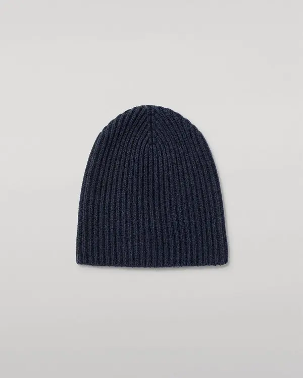 Johnstons Of Elgin Lovat Cashmere Beanie - Navy