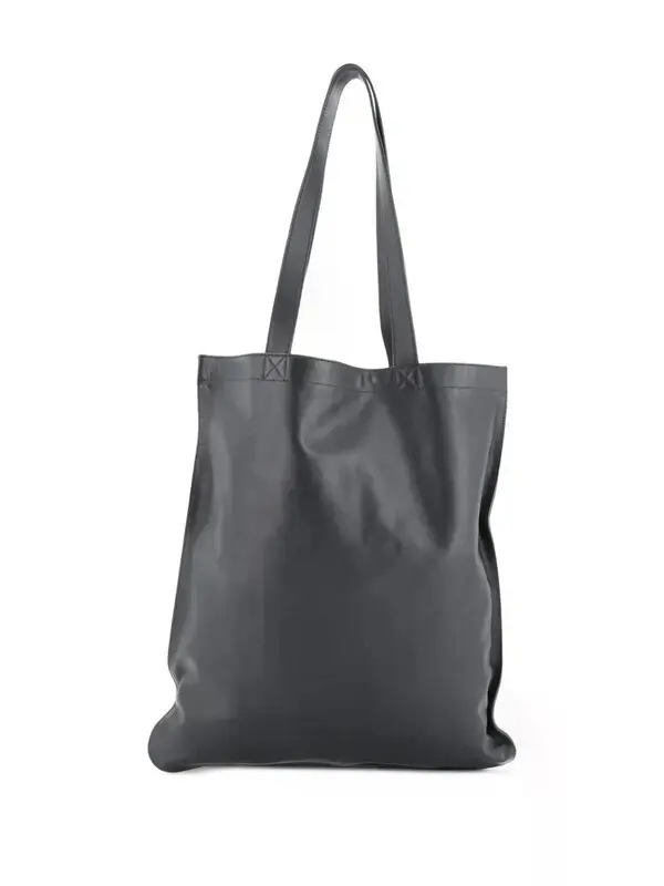 Fendi Flat Shopper Leather Tall Tote Bag