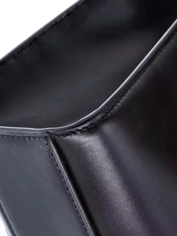 Saint Laurent Manhattan Leather Shoulder Bag - Black