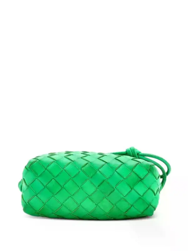 Bottega Veneta Loop Intrecciato Nappa Mini Crossbody Bag - Green