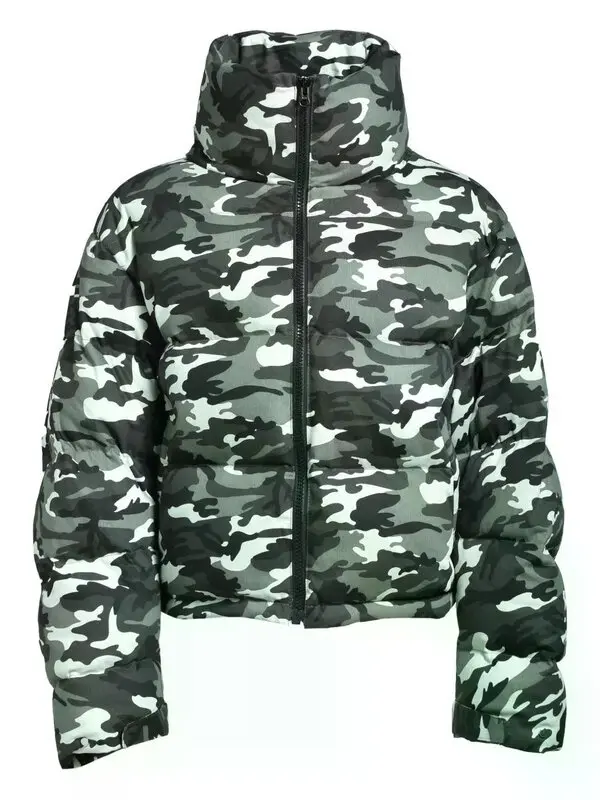 BREATH Camouflage Puffer Jacket - Grey