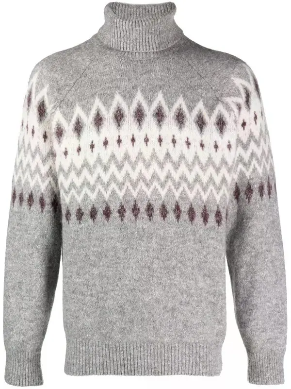 Brunello Cucinelli Patterned Intarsia-knit Jumper