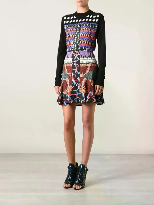 PETER PILOTTO Ceremony Print Pleated Skirt