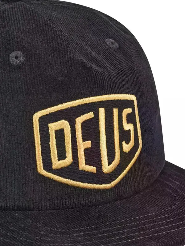 Deus Ex Machina Logo-embroidered Corduroy Cap