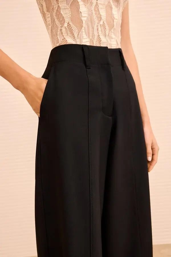 Ulla Johnson Ames Barrel Leg Trousers - Noir