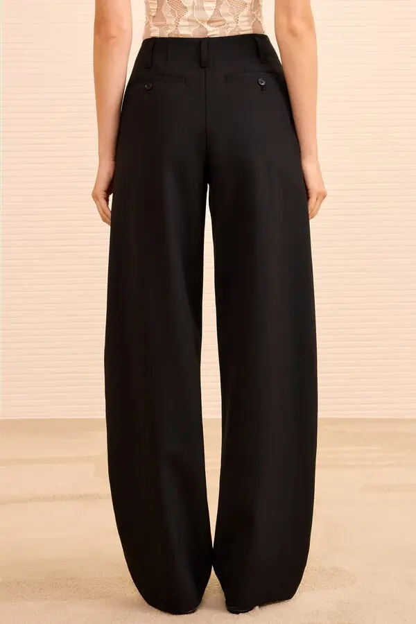 Ulla Johnson Ames Barrel Leg Trousers - Noir