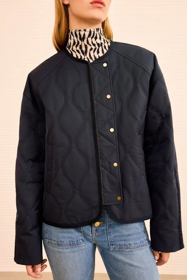 Ulla Johnson Malone Quilted Jacket - Midnight