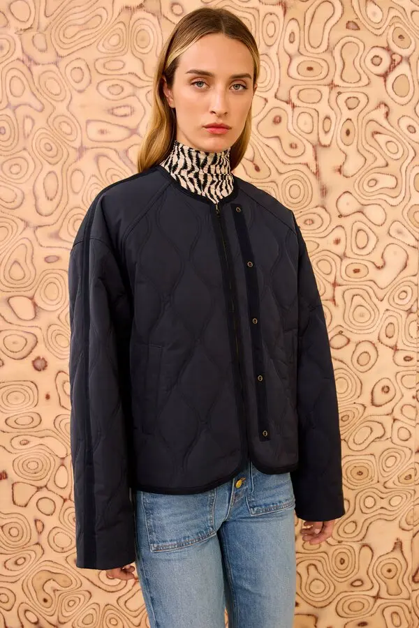 Ulla Johnson Malone Quilted Jacket - Midnight