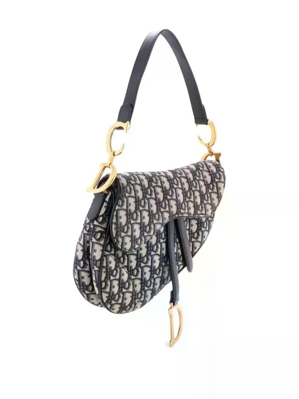 Dior Saddle Handbag Oblique Canvas - Blue
