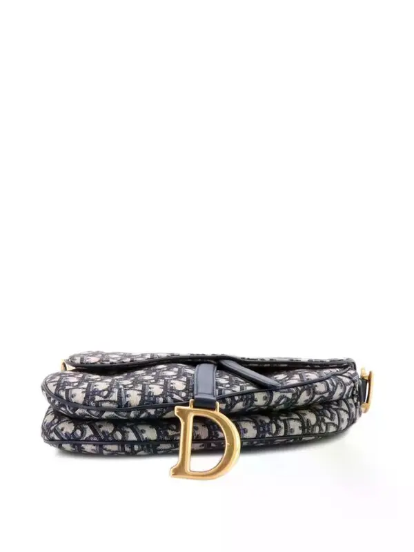 Dior Saddle Handbag Oblique Canvas - Blue