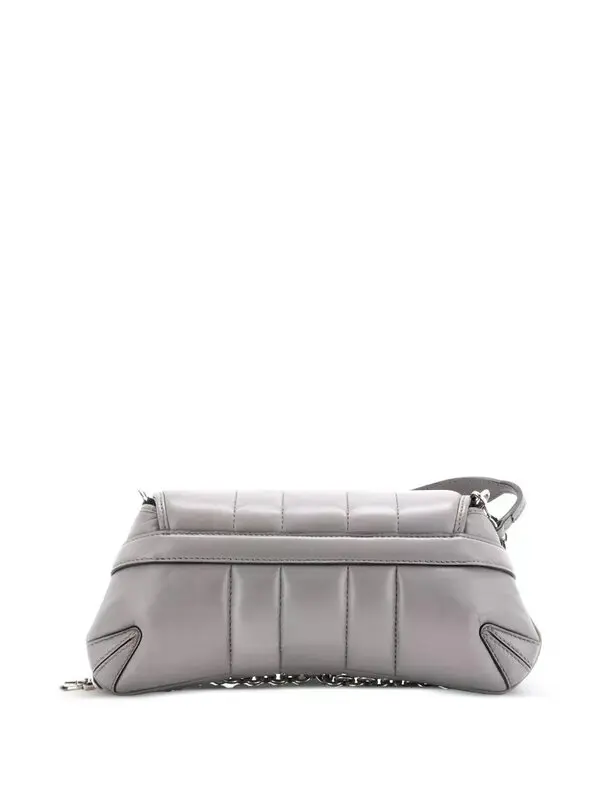 Gucci Horsebit Chain Vertical Quilted Leather Small Shoulder Bag - Grey