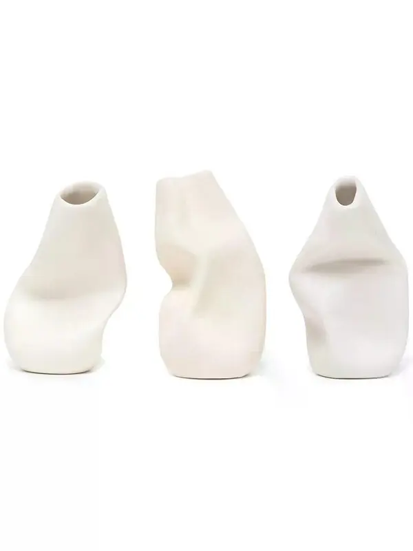 Completedworks Sculpted Vases Set Of 3 - Neutrals