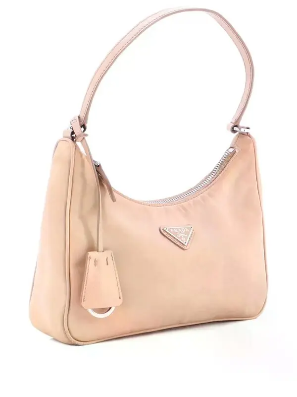 Prada Re-edition 2005 Tessuto Mini Hobo Bag - Neutrals