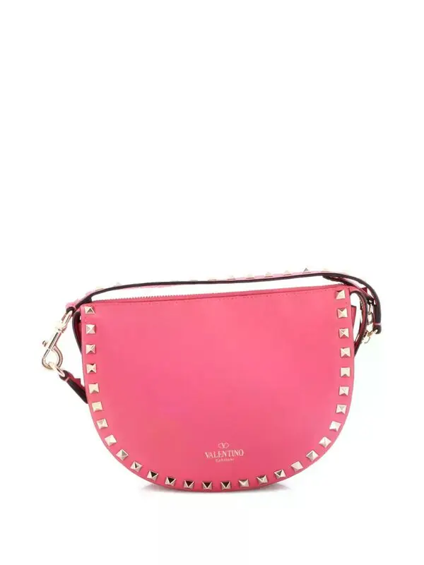 Valentino Garavani Rockstud Zip Leather Shoulder Bag