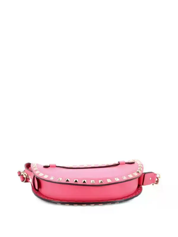 Valentino Garavani Rockstud Zip Leather Shoulder Bag