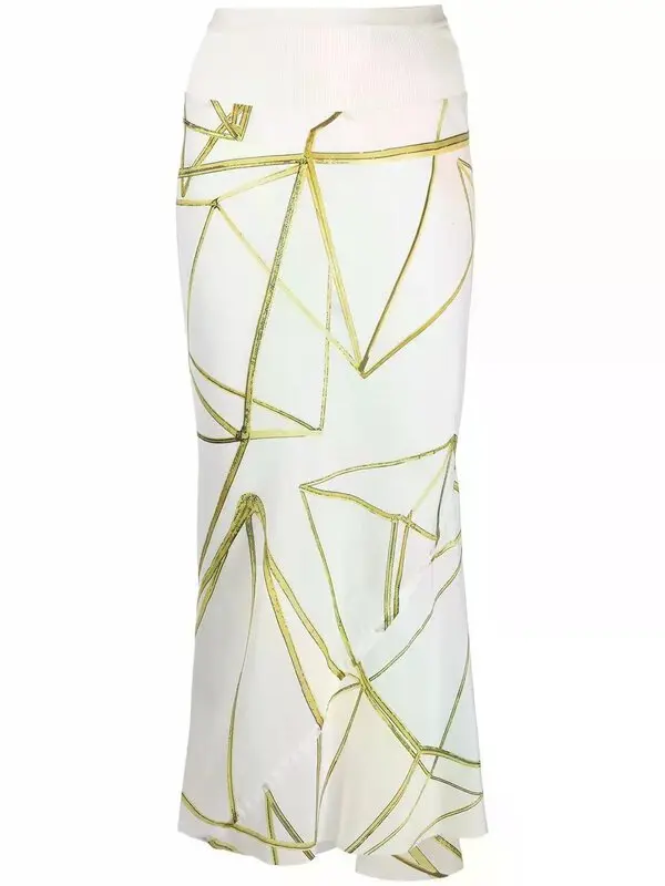 Rick Owens Bias Midi Skirt - Neutrals