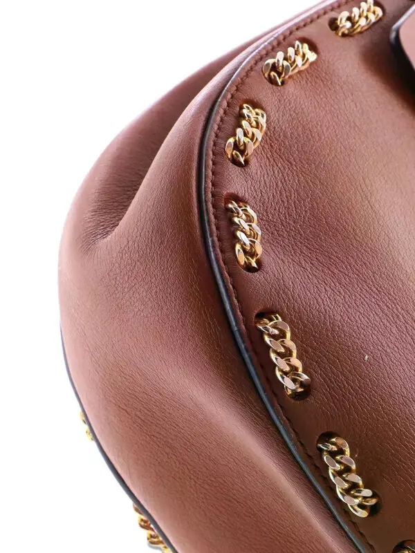 Chloé Drew Chain Embellished Leather Crossbody Bag
