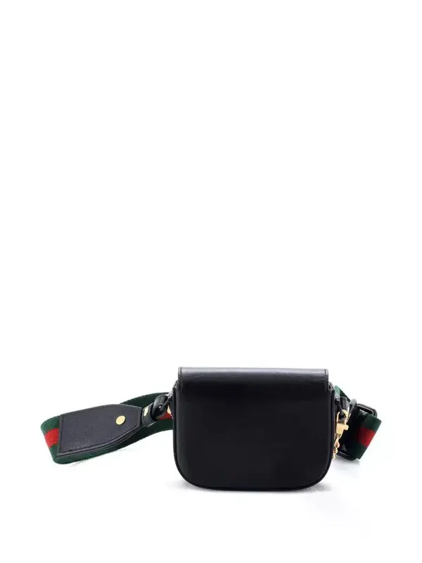 Gucci Horsebit 1955 Flap Wallet With Strap - Black