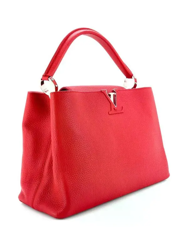 LOUIS VUITTON Capucines Mm Satchel - Red