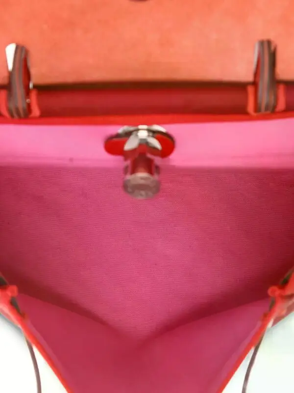 Hermès 2021 Herbag Handbag With Removable Strap - Red