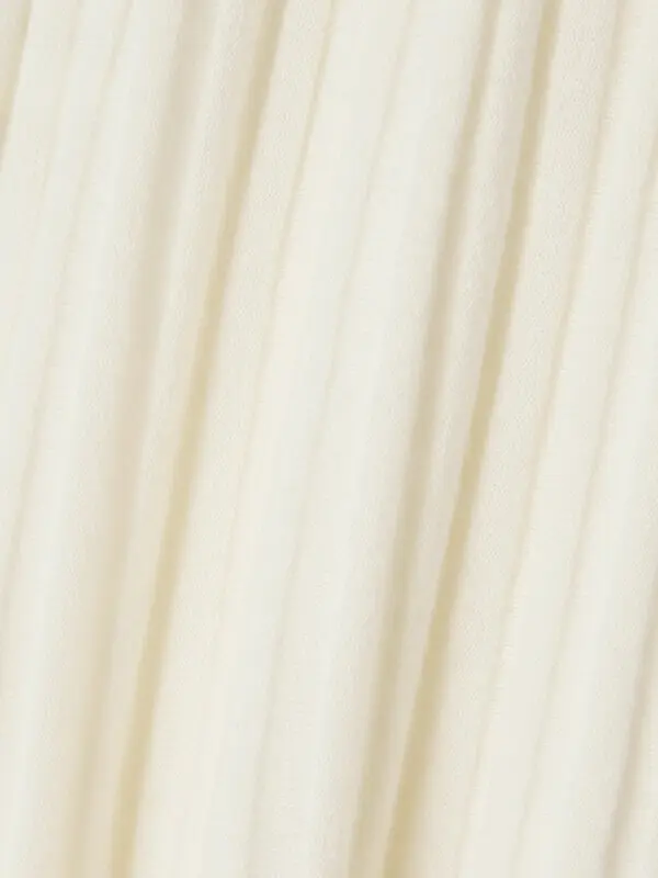 Arch4 Sabrina Pleated Organic Cashmere Midi Skirt
