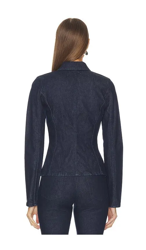 GRLFRND Danielle Bustier Denim Jacket - Blue
