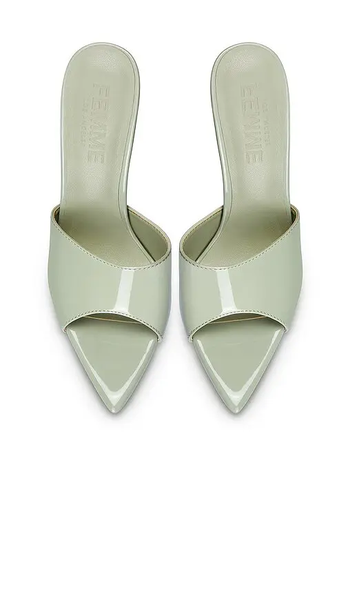 Femme La Gianni Mule Stiletto Heel - Mint